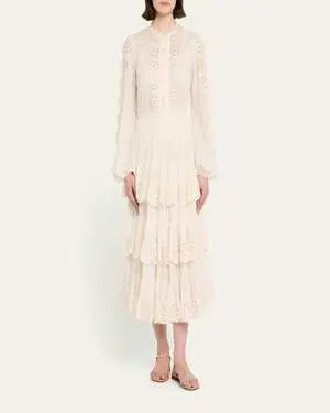 Zimmermann Lucky Embroidered Blouse - Ivory