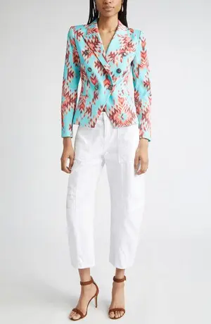L'Agence Cody High-waist Barrel Leg Jeans - Blanc