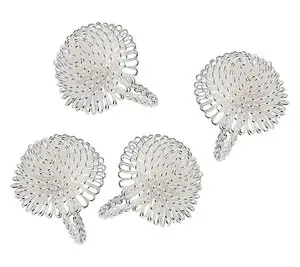 GODINGER Aster Bloom Napkin Ring Set