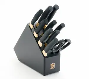 SABATIER 11pc Edgekeeper Slim Profile Knife Block Set