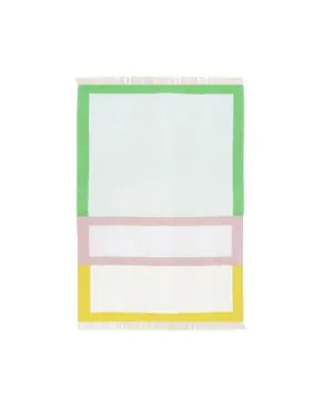 MAISON DEUX Color Block No.2 Blanket, 4.25' X 6.5