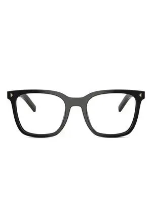Prada Full Rim Square Eyeglasses - Black