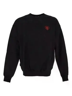 FAMILY FIRST Logo-embroidered Sweatshirt - Black