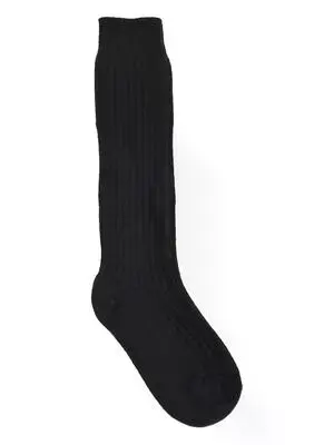 JIL SANDER Wool Socks - Black