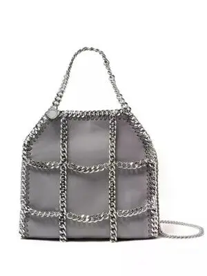 Stella McCartney Falabella Chain Cage Tote Bag - Grey