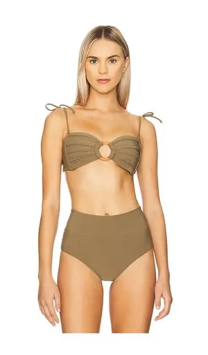 MONTCE Tori Ties Bikini Top - Khaki