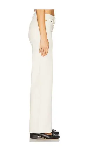 RE/DONE Mid-rise Wide-leg Jeans - Crema