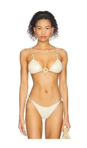 Yllw Willow Ring Bikini Top - Champagne