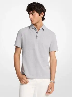 Michael Kors Stretch Cotton Polo Shirt In Size By - Brown