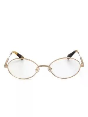 Jacquemus Oval-frame Glasses - Gold