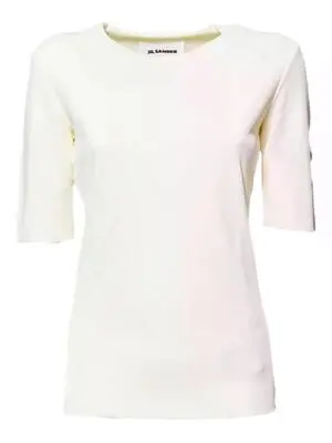 JIL SANDER Crepe T-shirt - White