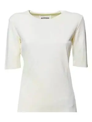 JIL SANDER Crepe T-shirt - White