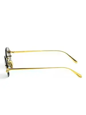 Linda Farrow Round Frame Sunglasses