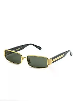 Linda Farrow Square-frame Sunglasses - Gold
