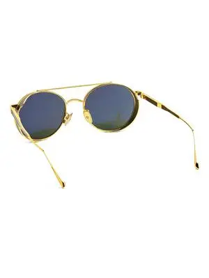 Linda Farrow Round Frame Sunglasses