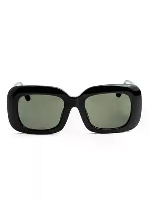Linda Farrow Square Frame Sunglasses - Black