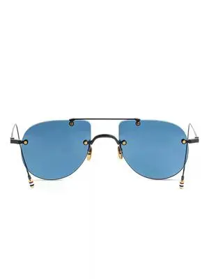 Thom Browne Pilot-frame Sunglasses - Black