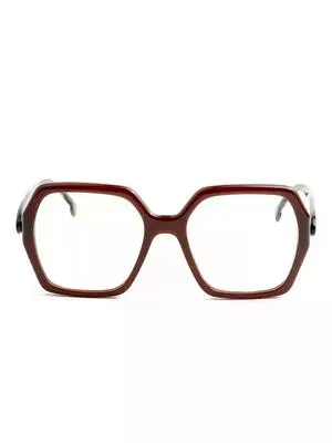 Etro Geometric Frame Eyeglasses - Brown