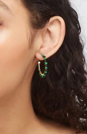 PANACEA Beaded Hoop Earrings