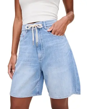 DL1961 Taylor Drawstring High Rise Denim Shorts