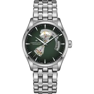 Hamilton Jazzmaster Open Heart Automatic Bracelet Watch - Green
