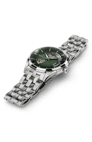 Hamilton Jazzmaster Open Heart Automatic Bracelet Watch - Green