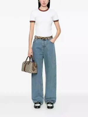Gucci Logo Patch Jeans