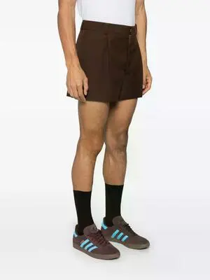 Gucci Twill Wool Shorts - Brown