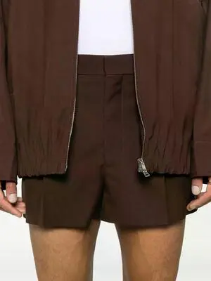 Gucci Twill Wool Shorts - Brown