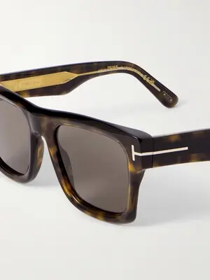 TOM FORD Square-frame Acetate Sunglasses - Tortoiseshell