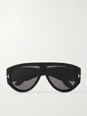 TOM FORD Bronson Aviator-style Sunglasses - Black