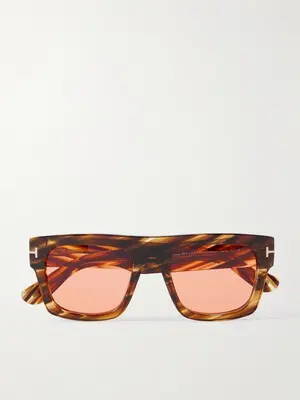TOM FORD Fausto Square-frame Sunglasses - Tortoiseshell
