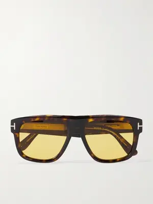 TOM FORD Icon Square-frame Sunglasses - Tortoiseshell