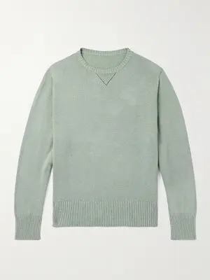 STOFFA Slim-fit Cotton Sweater