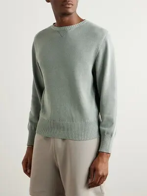STOFFA Slim-fit Cotton Sweater