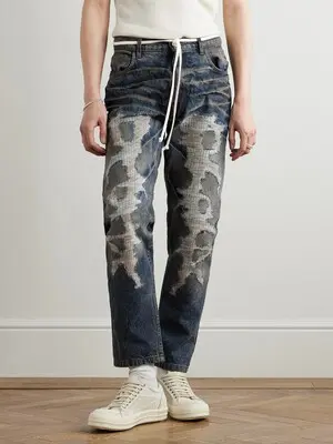 RRR123 Fathers Engine Slim-fit Straight-leg Jeans