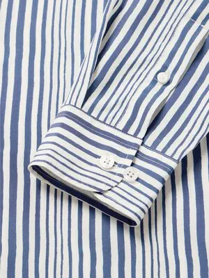 Orlebar Brown Giles Slim-fit Striped Lyocell Shirt - Blue