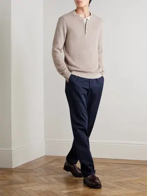 Oliver Peoples Ashdown Straight-leg Cotton-twill Trousers