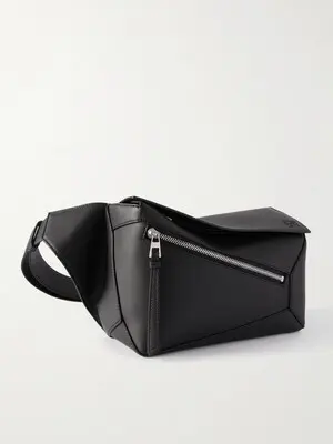 Loewe Puzzle Edge Small Leather Belt Bag - Black