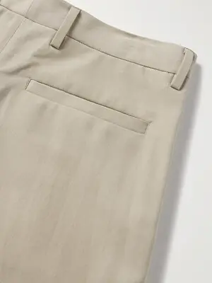 Auralee Straight-leg Pleated Gabardine Trousers
