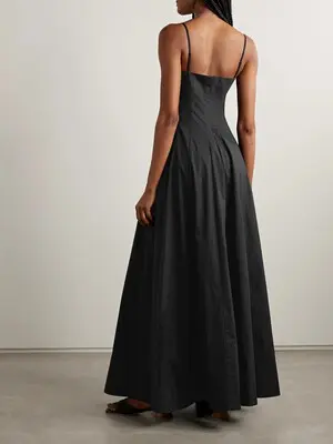 Staud Cotton-blend Poplin Maxi Dress