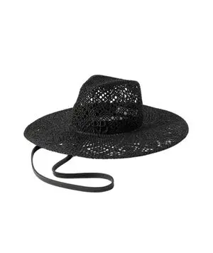 Ruslan Baginskiy Embroidered Straw Hat - Black