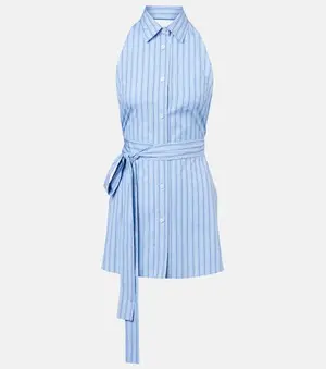 Prada Cotton Halterneck Top - Blue