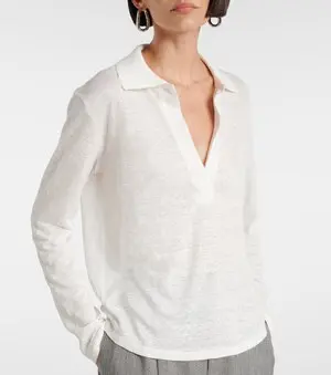 Dorothee Schumacher Natural Ease Long-sleeve Polo Sweater