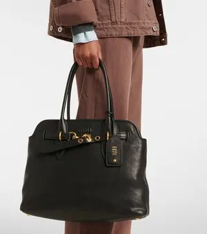 Miu Miu Medium Leather Tote Bag