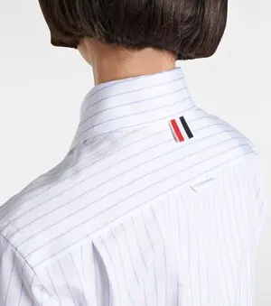 Thom Browne Pinstripe Cotton Poplin Shirt
