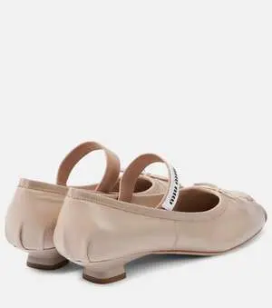 Miu Miu Leather Ballet Flats