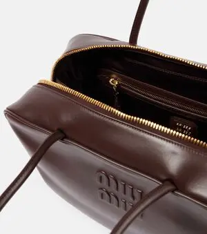 Miu Miu Beau Large Leather Tote Bag