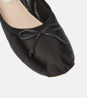 Miu Miu Satin Ballerina Flats