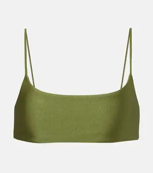 Jade Swim Muse Scoop Bikini Top - Green